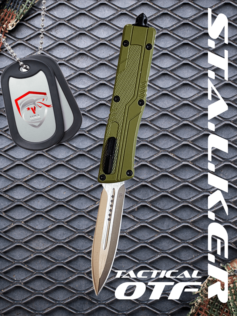 Rugged Venom OTF Knife – Double Edge Power & Precision